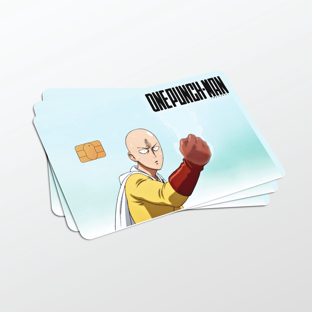One Punch MaN Anime ATM Bank Sticker Card Cover Access Touch n Go Skin ...
