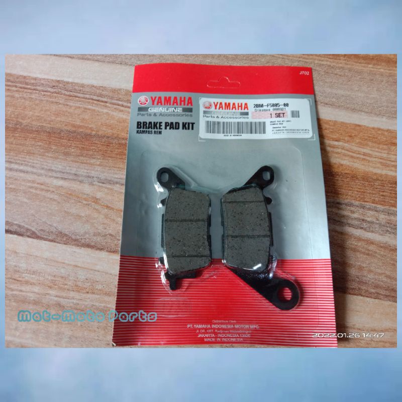 Brake Pad Mio i 125 / Msi 125 / Nmax v1/v2 / Sniper 150 Yamaha Genuine ...