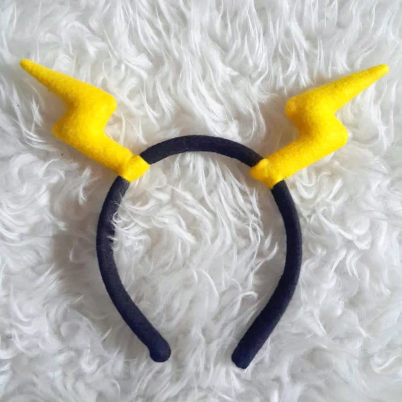 Lightning Rain Headband Flash thunder Lightning Costume Pikachu Cosplay ...