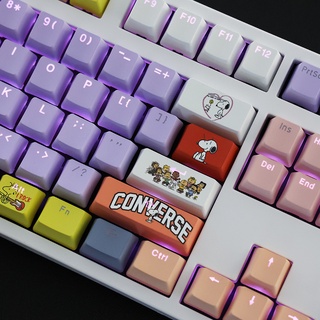 Snoopy Keycap Cherry Profile PEANUTS Theme Cute Anime PBT Dye Sub ...