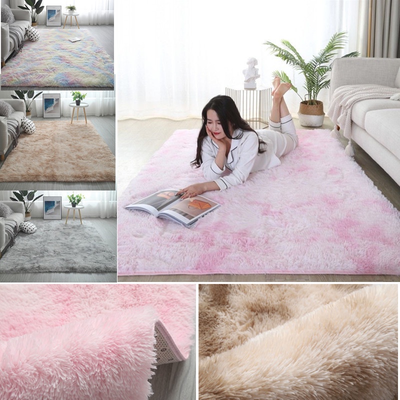 200x150cm Fur Furry Carpets Floor Mat Room Mat Soft Carpet Rug Mat ...