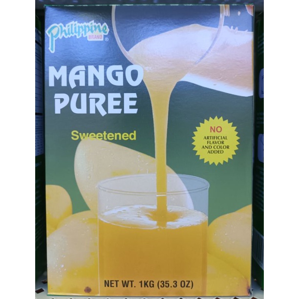 PHILIPPINE BRAND MANGO PUREE - SWEETENED 1kg | Shopee Philippines