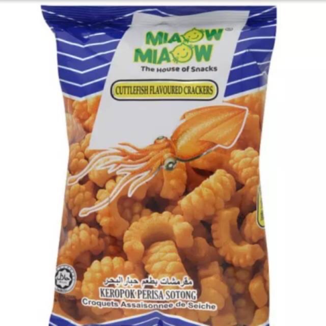 Miaow Miaow Cuttlefish Cracker 60gr Snack | Shopee Philippines