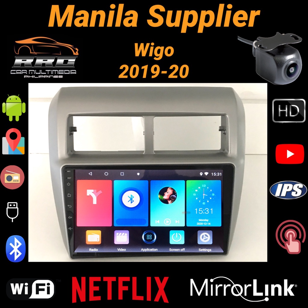 RRC 9 inch Android HeadUnit for Toyota Wigo 2019 2020 2021 | Shopee ...