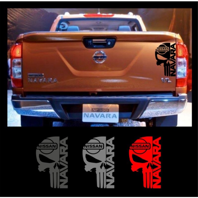 Nissan Navara Punisher Sticker Design for Tailgate | Shopee Philippines