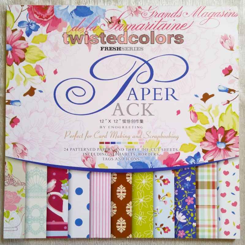Paper Pack Cardstock 12X12 Inches Scrapbook Origami Card Making ...