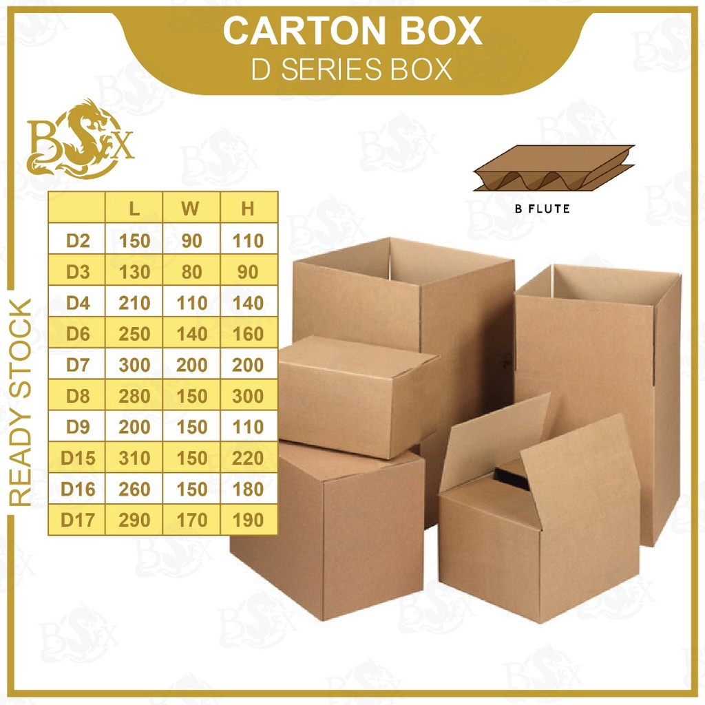 Packaging Box Carton Box Packing Box Paper Boxes Kotak - D Series Box ...