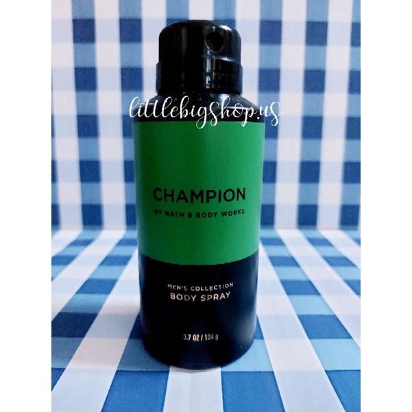 CHAMPION Bath & Body Works Men's Body Spray 104g (USA) | Shopee Philippines
