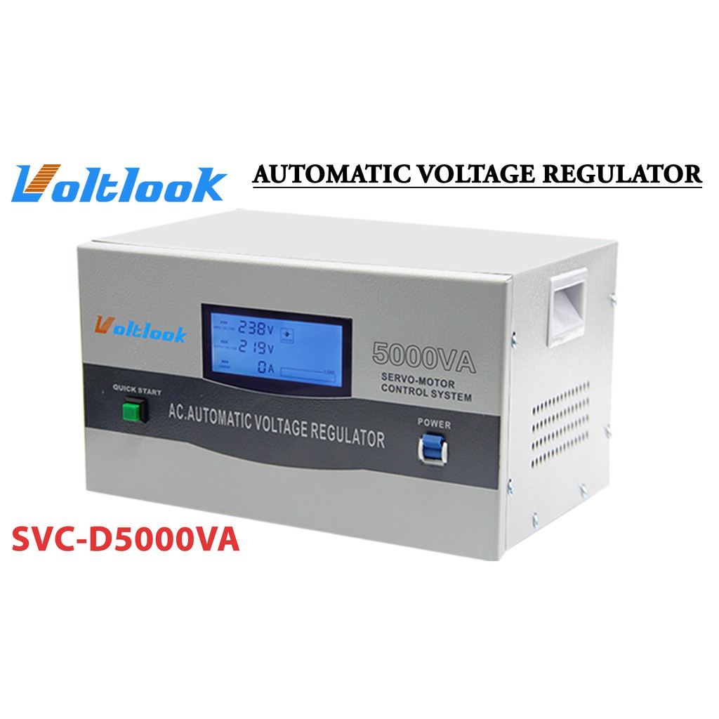 Voltlook Digital AVR With Time Delay 5000W SVC-D 5000VA | Shopee ...