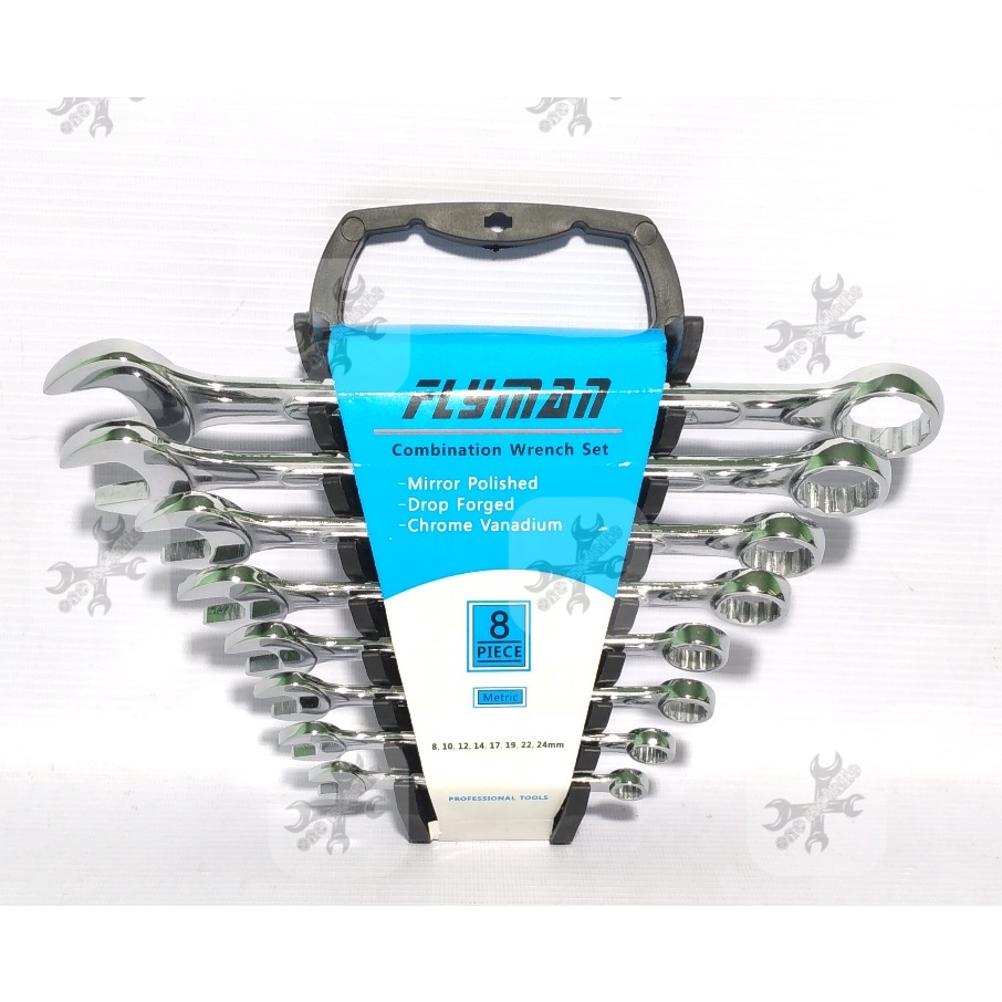 Flyman 8-24mm Combination Wrench Set (8pcs.) (Cr-V) | Shopee Philippines