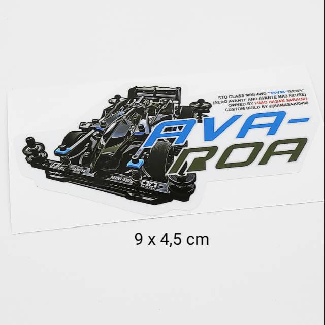 Tamiya STO Avaroa Mini 4wd Cartoon Sticker | Shopee Philippines