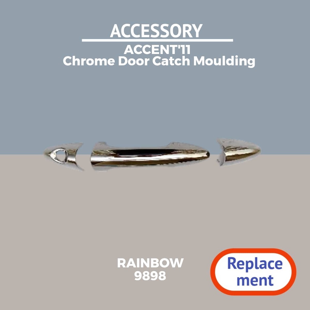 Chrome Door Catch Moulding for HYUNDAI Accent'11 [Replacement] Part ...