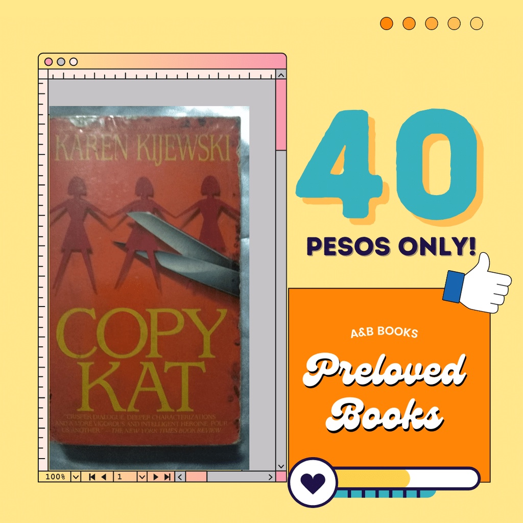 Copy Kat by Karen Kijewski (PAPERBACK, PRE-LOVED) | Shopee Philippines