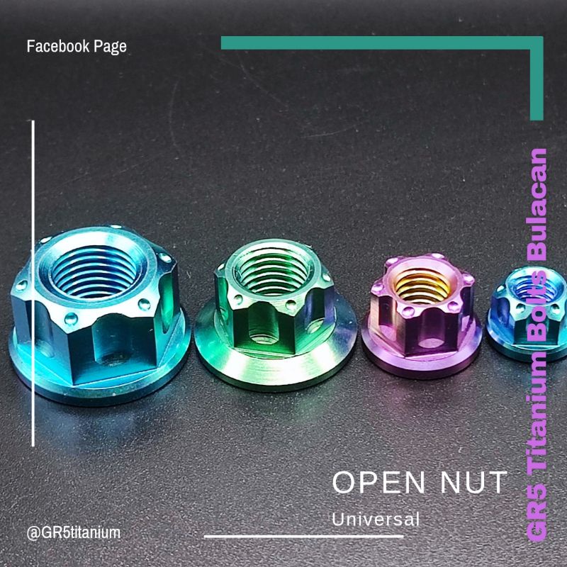 TITANIUM NUT GR5 6MM, 8MM, 10MM, 12MM, 14MM (1PC) | Shopee Philippines