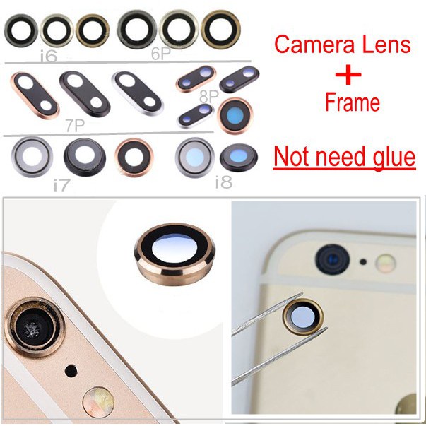 1pcs Back Rear Camera Lens for IPhone 8 6 6S 6P 6s 7 Plus 6SP X 6plus ...