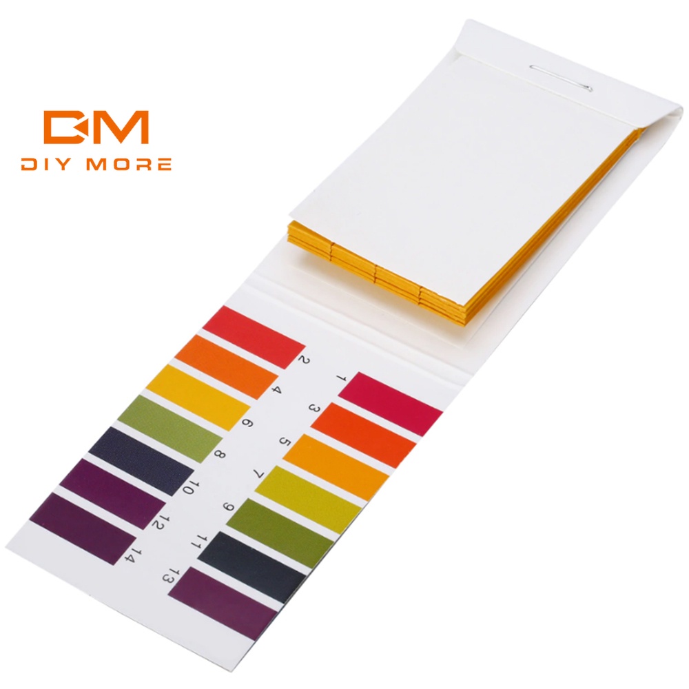DIYMORE 80Pcs/1 Package Ph Test Paper Water Quality Urine 1-14 Wide ...