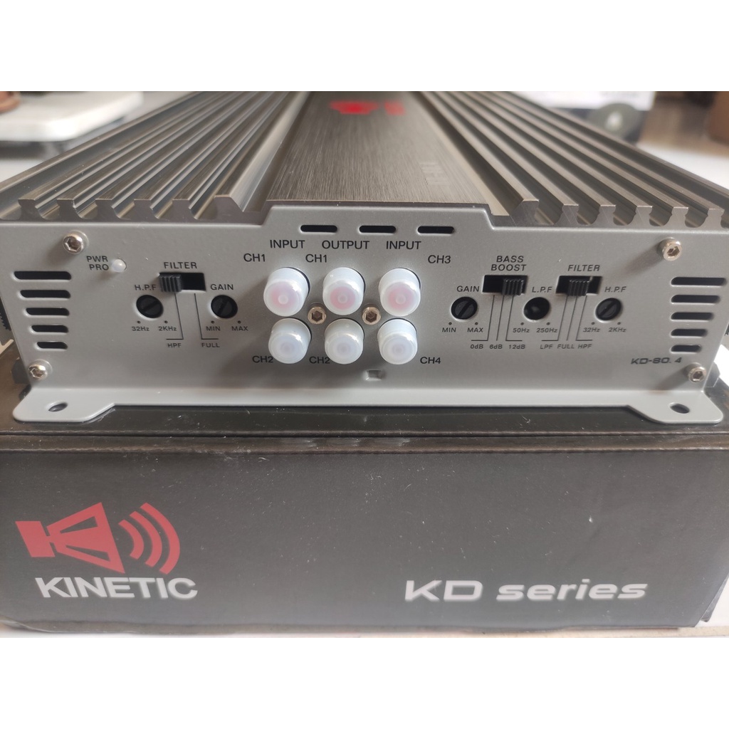 Kinetic KD-80.4 Car Audio Class AB ( 4 Channel Power Amplifier ...