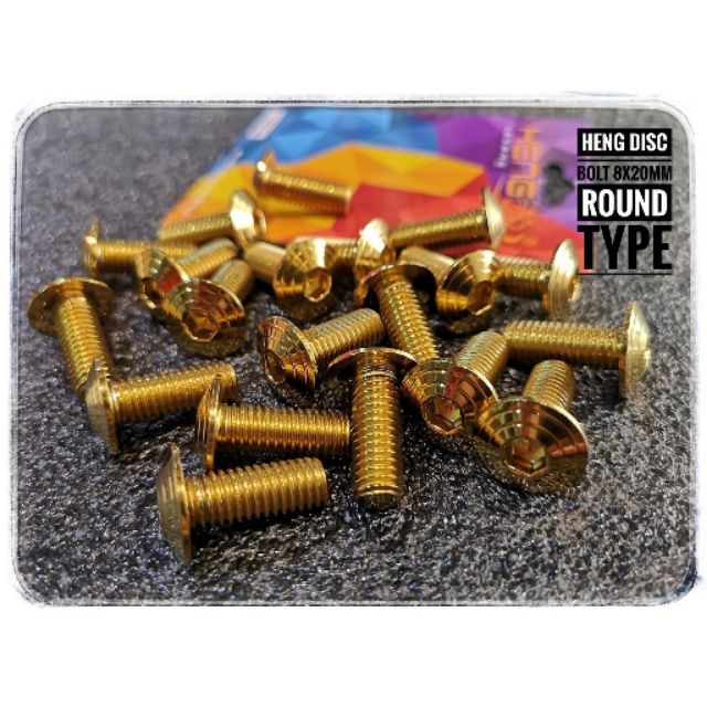 HENG DISC BOLT 8x20 SPIRAL (PER PIECE) | Shopee Philippines
