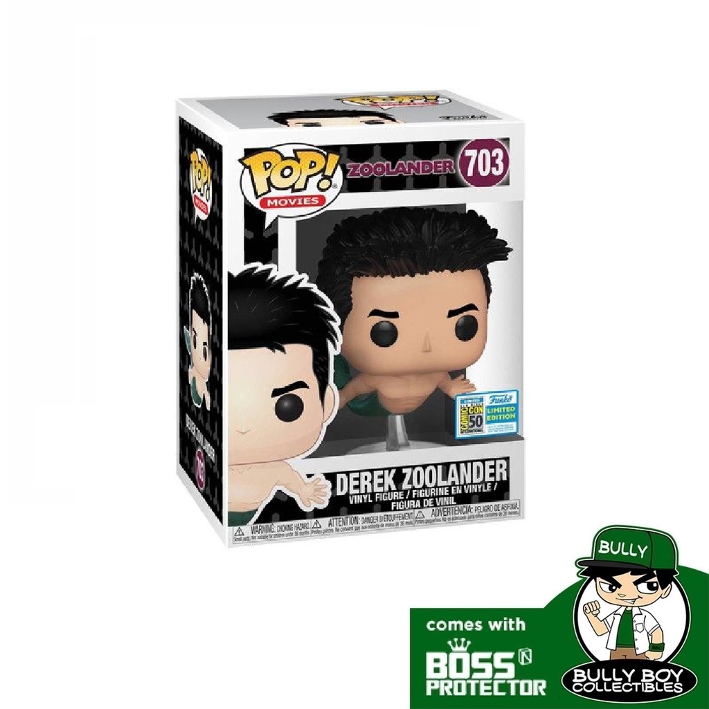 POP! Movies: Zoolander - Derek Zoolander Merman 703 (SDCC) With Boss ...