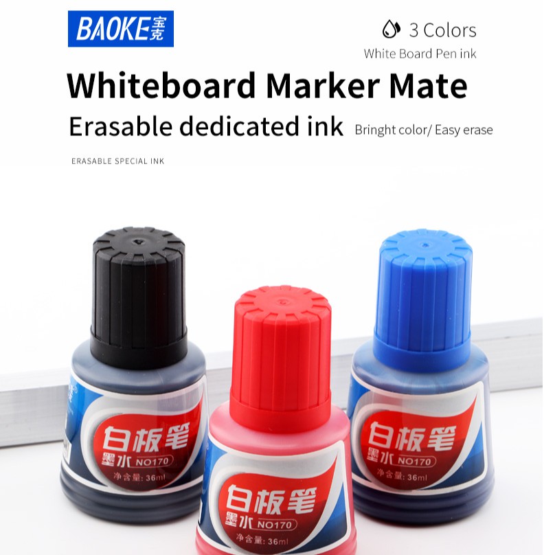 Whiteboard Marker Ink Bottle 36 ML BAOKE-NO170 | Shopee Philippines