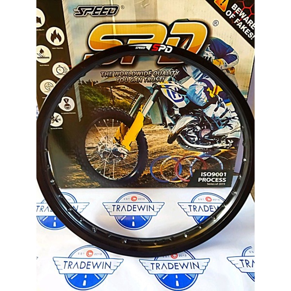 RIM SPD (160*19) BLACK 36HOLES FRONT | Shopee Philippines