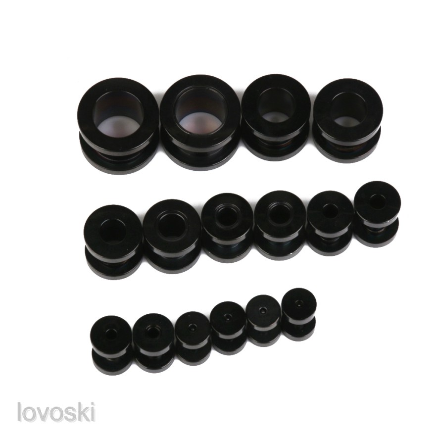 Black White Gold Pearl Jewelry Set Fine Jewelry Sets Ear Tunnels 36PCS ...