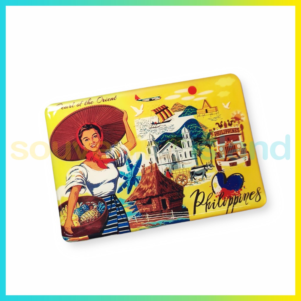 Manila Philippines Epoxy Refrigerator Magnet Philippine Souvenir Coron ...