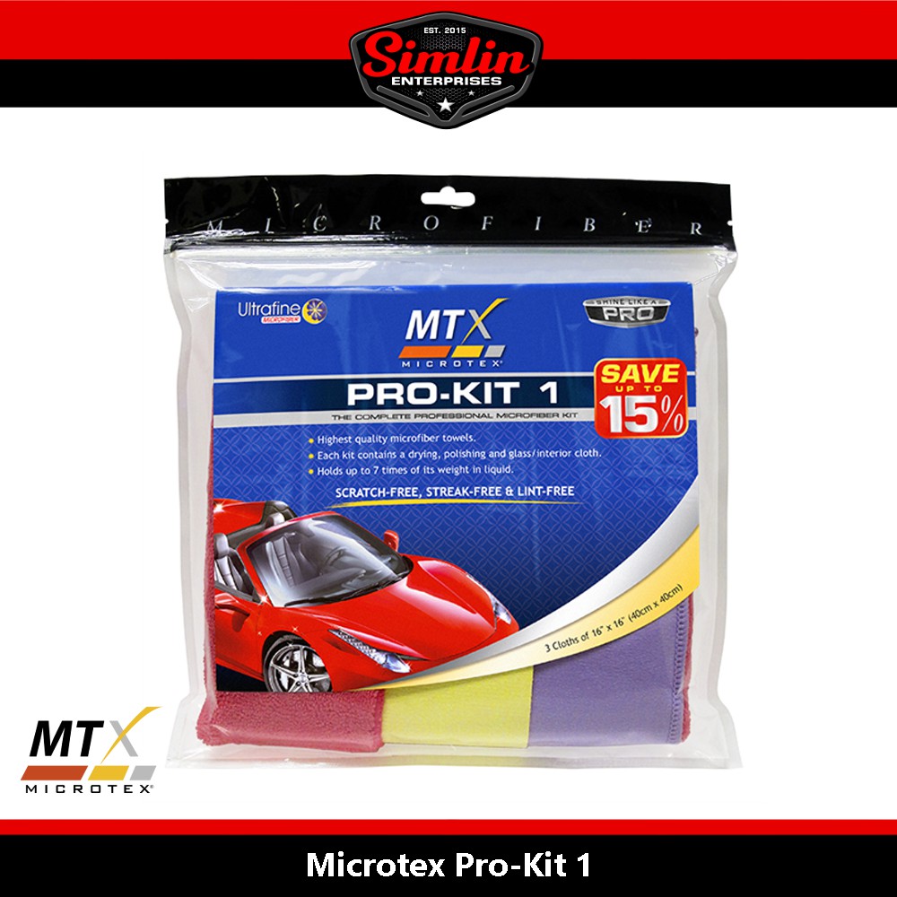 ProKit The Complete Professional Microfiber Kit/Set/Package Microtex ...