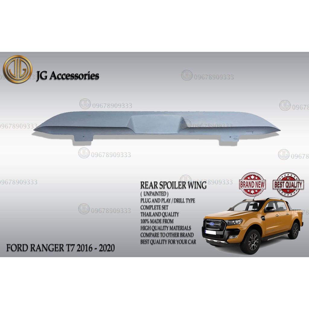 FORD RANGER T6 T7 T8 2012 - 2020 REAR SPOILER WING / STYLING WINGS AND ...