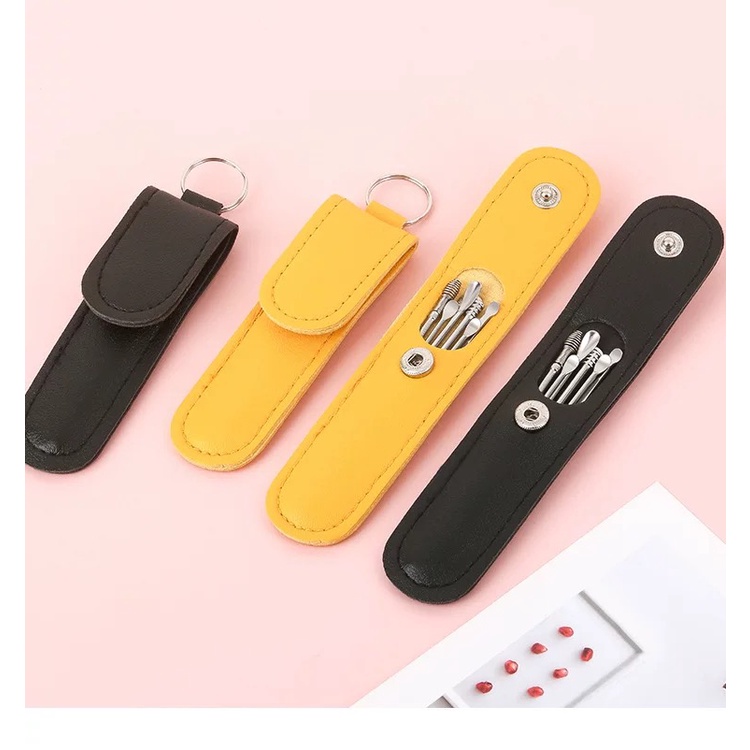 Ecoplanet COD#6Pcs/Set Silver Stainless Steel Ear Spring Screw Dig Ear ...