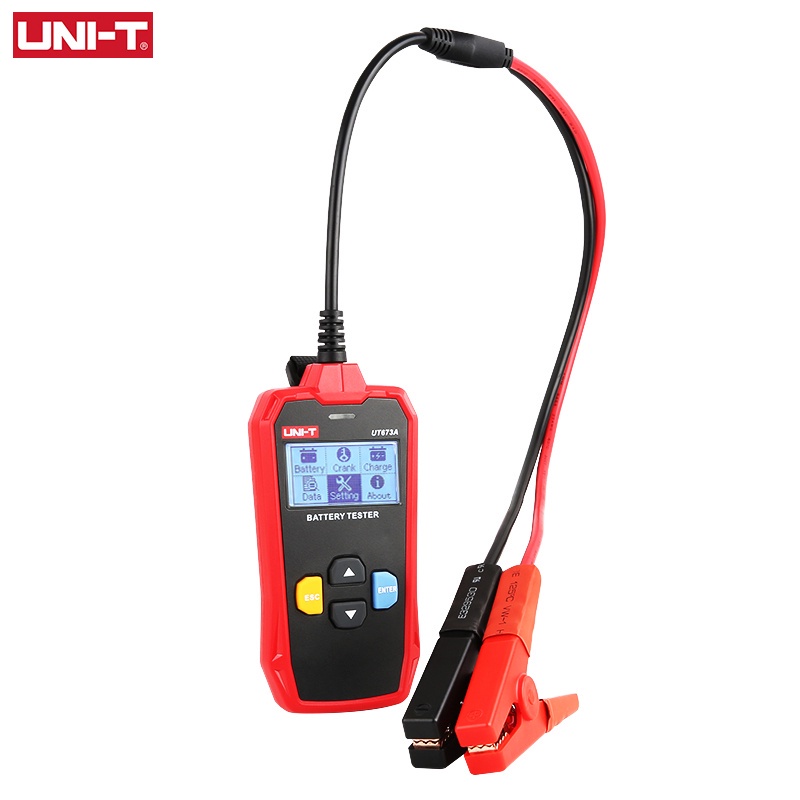 UNI-T Car Battery Tester 12V 24V DC Charger Analyzer UT673A UT675A ...
