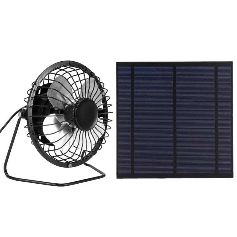 5W Mini Solar Panel with Portable Cooling Fan Photovoltaic Solar Panel ...