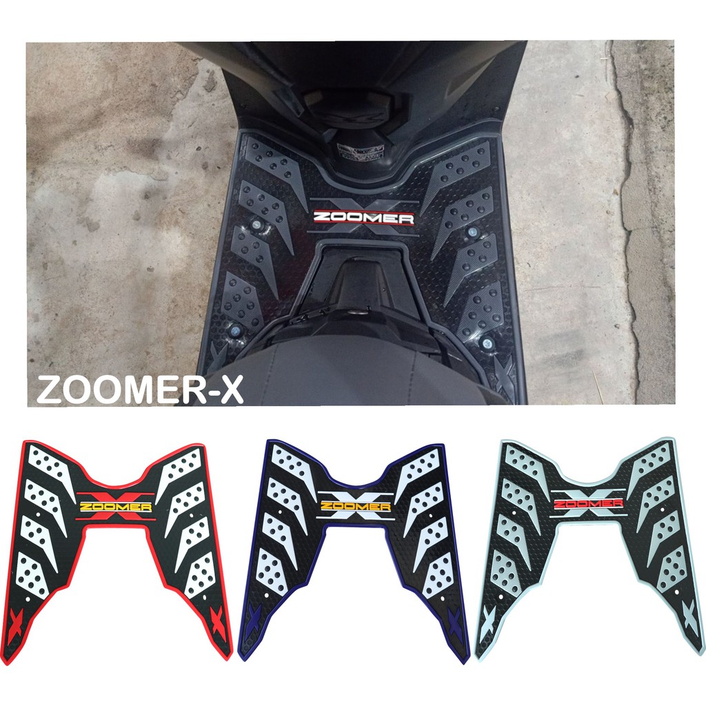 ZOOMER X Honeycomb Base Plate Rubber Footrest Protector Black HONDA ...