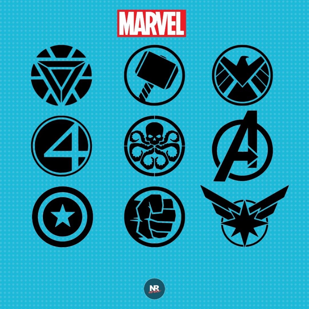Marvel MCU Vinyl Decal Sticker Ironman Captain America Hulk Avengers ...