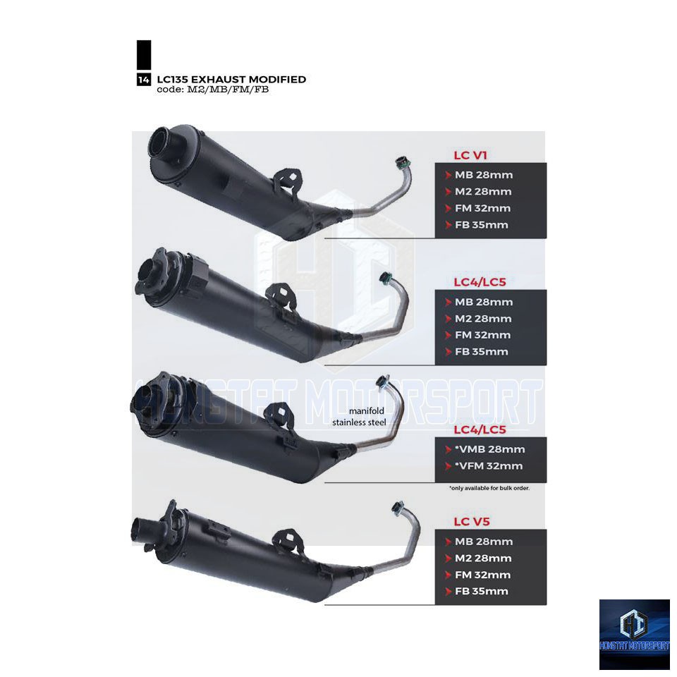 CJ IPOH EXHAUST LC135 V1-V8 CJ-IPOH EKZOS LC V1 V2 V3 V4 V5 V6 V7 V8 4S 5S EXZOS EZOS CUTTING ...