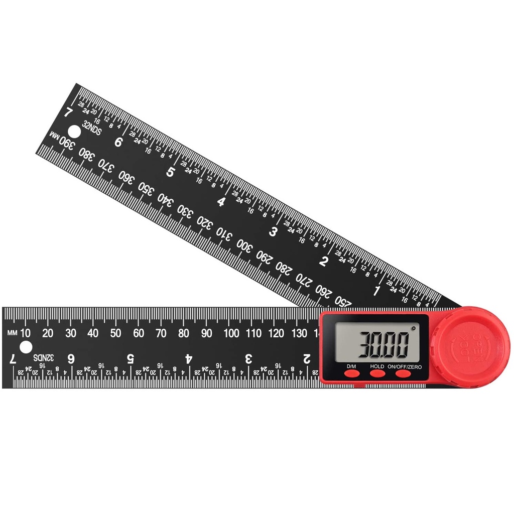 200mm 8'' Digital Meter Angle Inclinometer Angle Digital Ruler scale ...