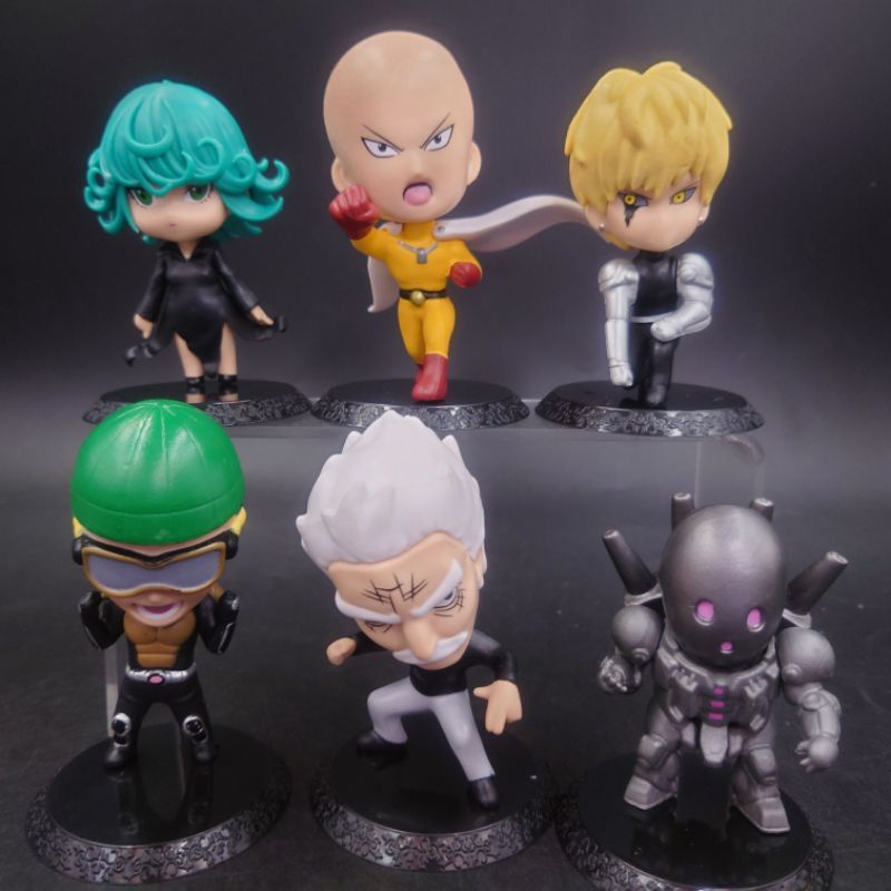 One Punch Man Model Set 6 New Figures Size 9-12 Cm Very Beautiful Work ...