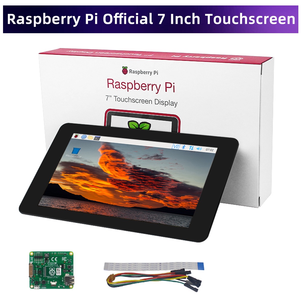 Raspberry Pi 7 Inch Touch Screen Display 800x480 HD 24-bit Color LCD DSI Port for Raspberry Pi ...