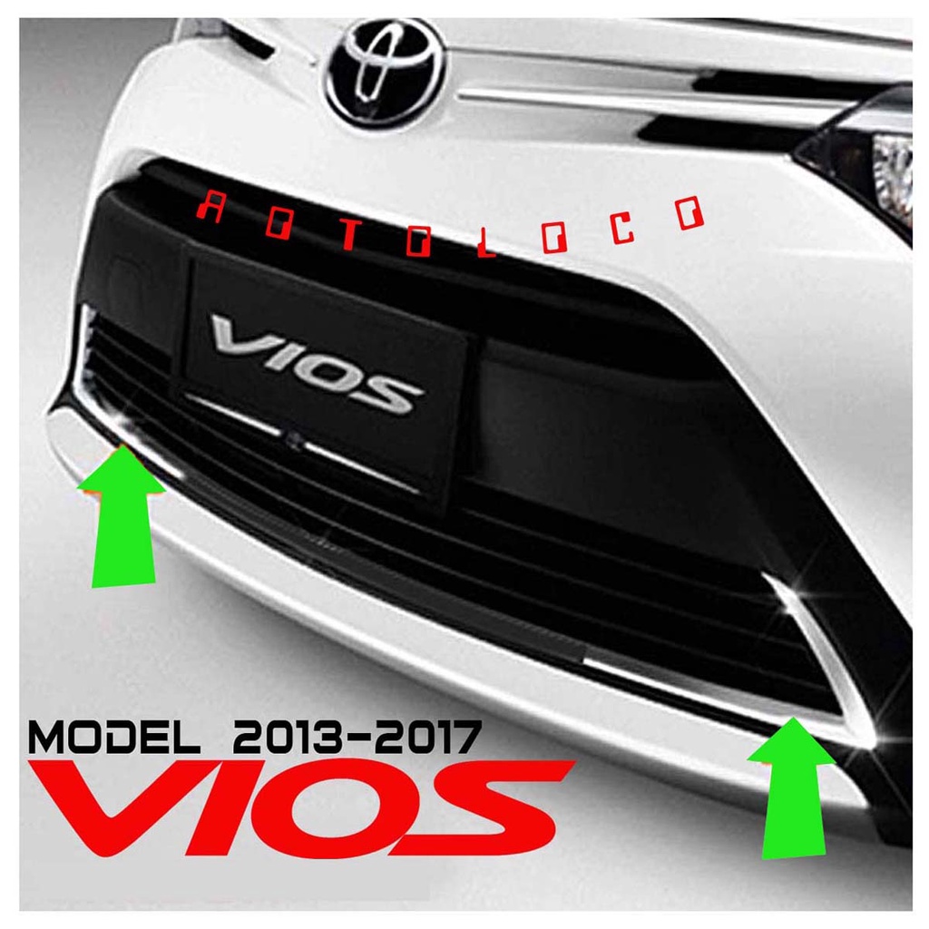 Chrome Lower Grill Trim for Toyota Vios 2013 to 2017 ( Gen 3 ) 2014 ...