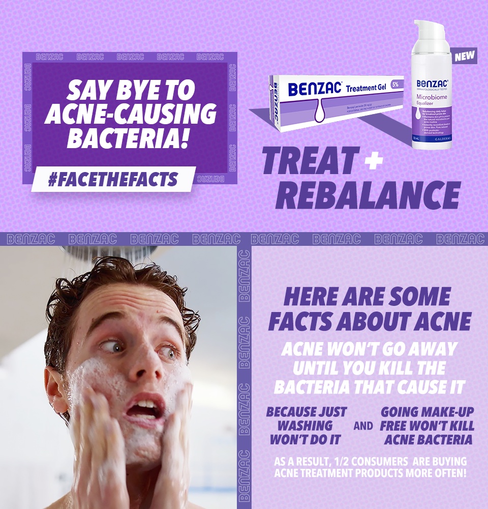 Benzac Microbiome Equaliser 50g [Moisturizer with Probiotic Technology ...