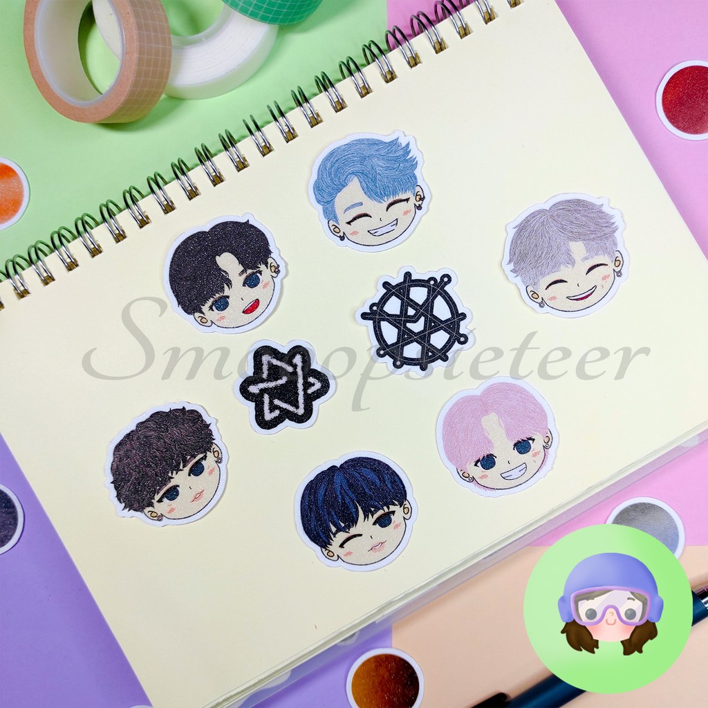 ASTRO Chibi Character Face Stickers (8Pcs/Set) | Shopee Philippines