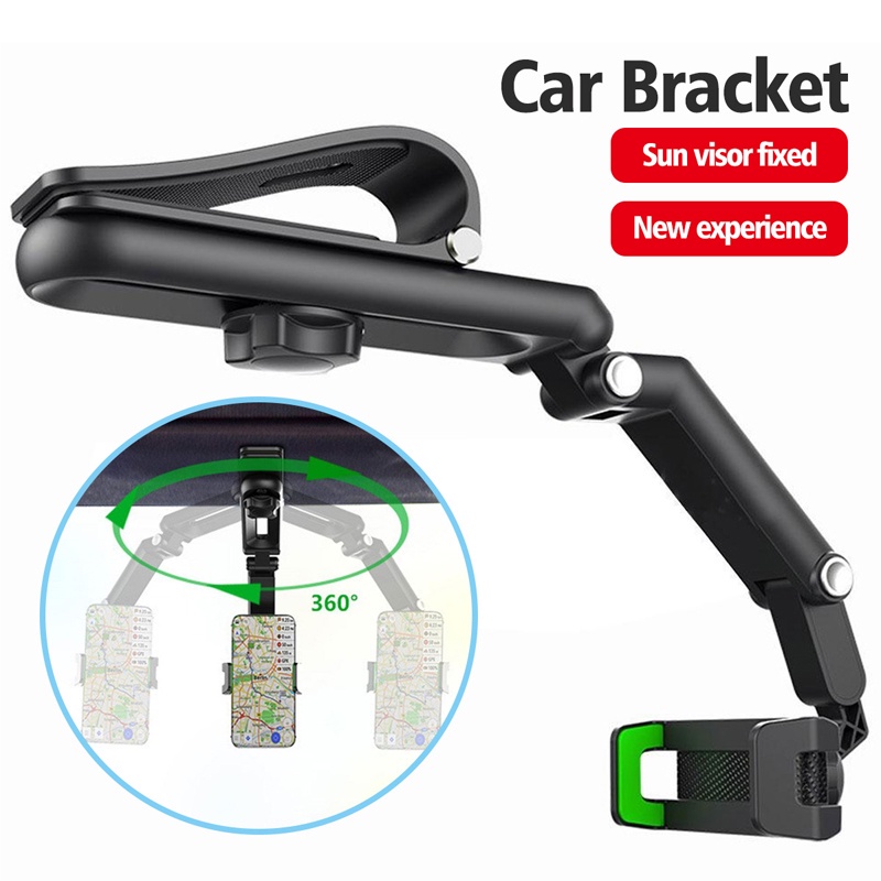 ENZO Car Clip Sun Visor Cell Phone Holder Universal Phone Mount Upgrade ...