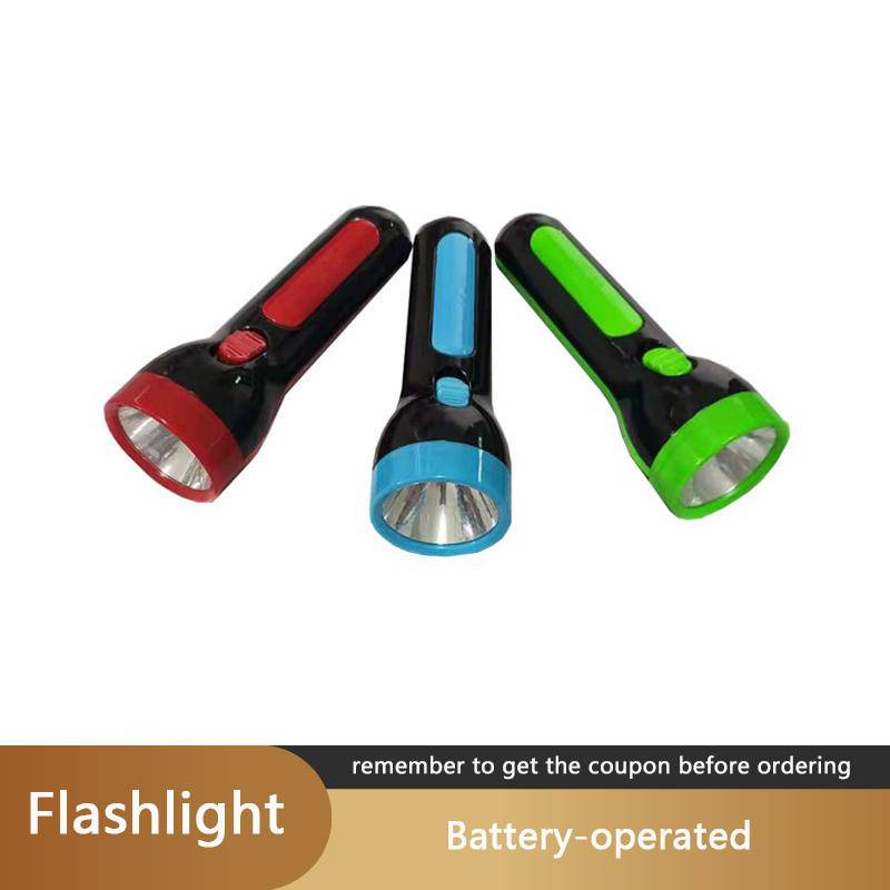 LED Flashlight Battery-operated Outdoor Lighting Patrol Camping ...