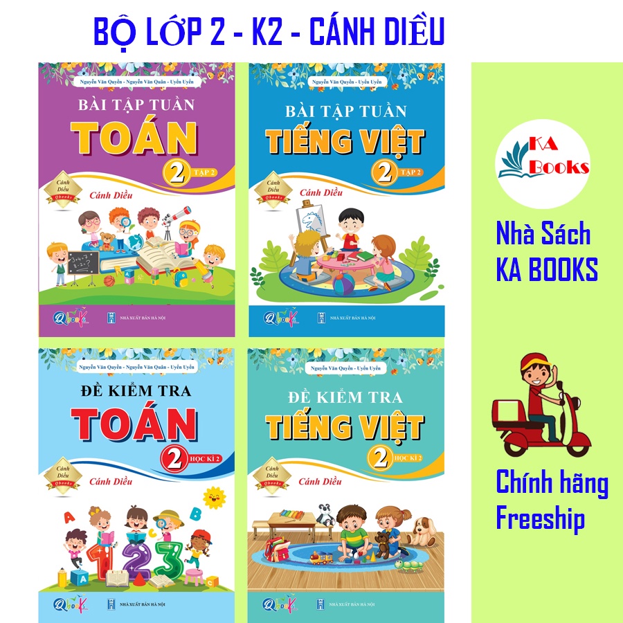 Books - Combo of Weekly Exercises, Math Tests - Vietnamese Grade 2 ...