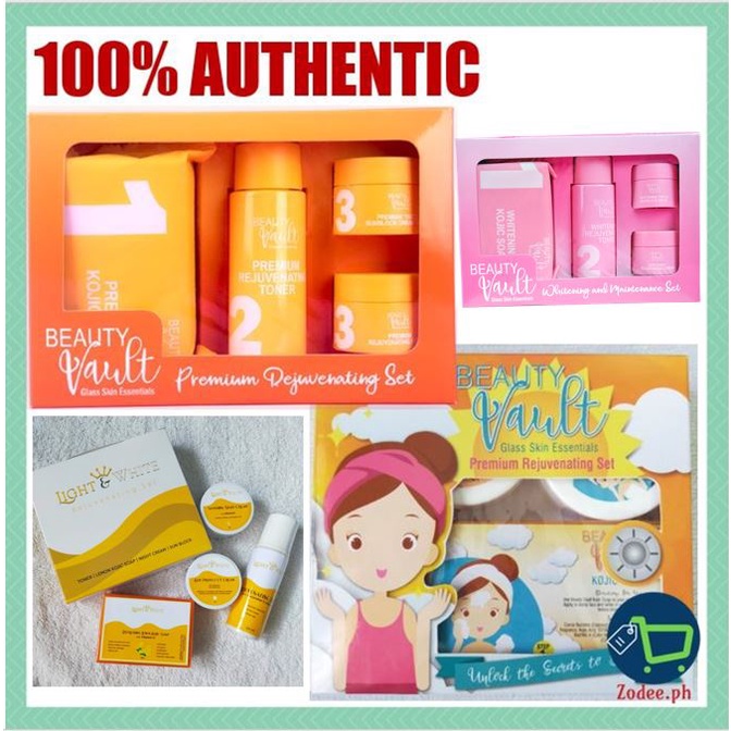 Beauty Vault Premium Rejuvenating Set & Whitening Maintenance Set ...