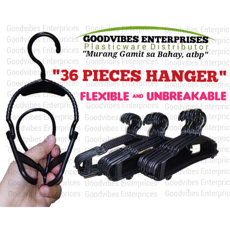 36PCS UNBREAKABLE HANGER (MEDIUM SIZE) | Shopee Philippines