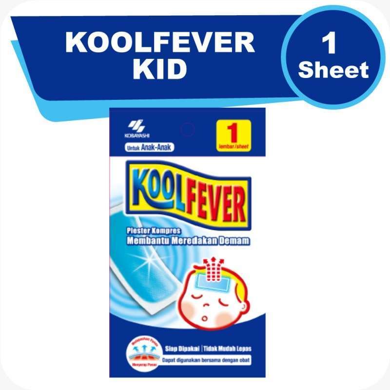 Kool Fever Kid 1 Sheet - KoolFever Plaster Compress Fever Child Fever ...