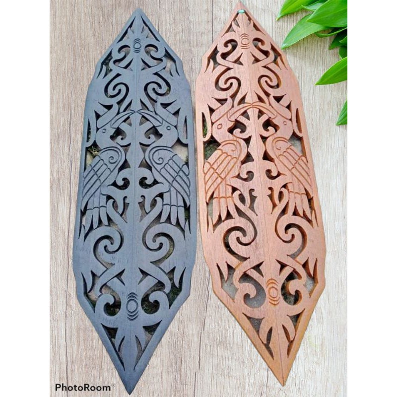Dayak shield, a typical dayak tribe shield, size 60cm | Shopee Philippines