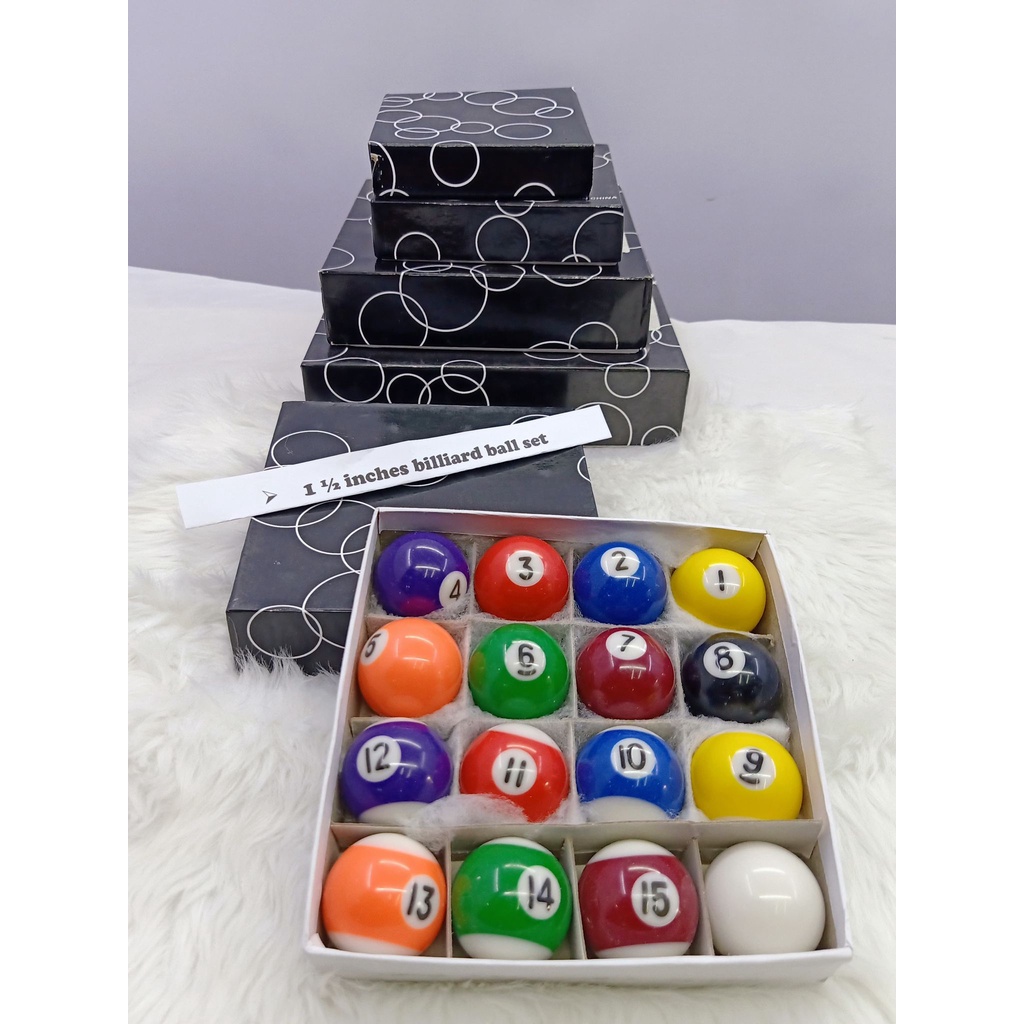 1 1/2 Inches TAIWAN BILLIARD BALL SET/BOLA NG BILAYARAN(BILLIARD ...