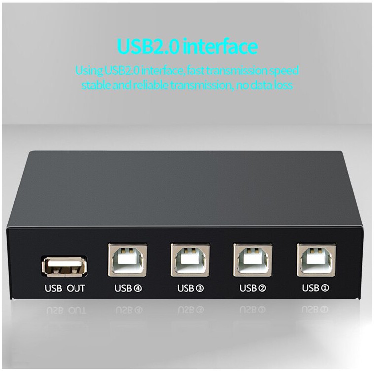 Mini 4 Ports USB Printer Scanner Sharing Share Switch Splitter Box Hub | Shopee Philippines